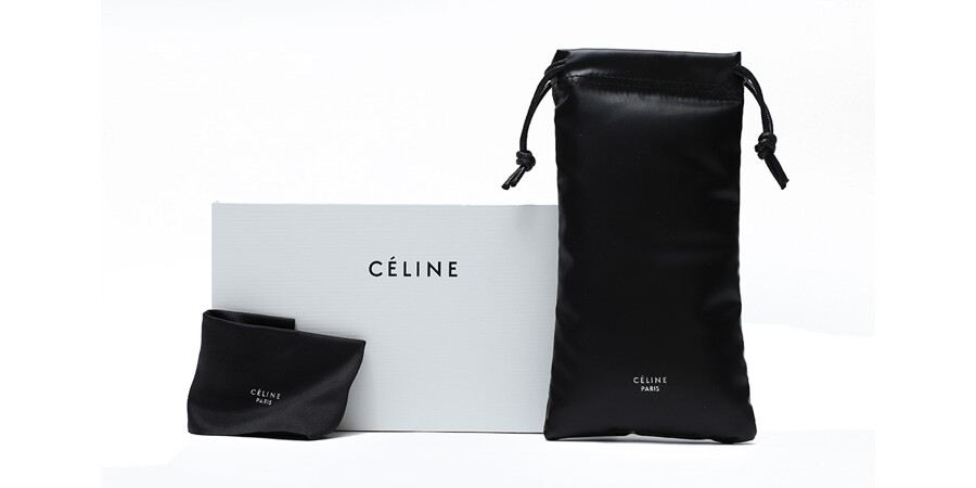 Celine CL50175I Celine 3 Dots HD 001 Cat Eye Shiny Black Eyeglasses ...
