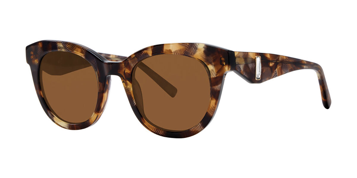 Vera Wang Cynthia Tortoise Swatch Oval Tortoise Swatch Sunglasses ...