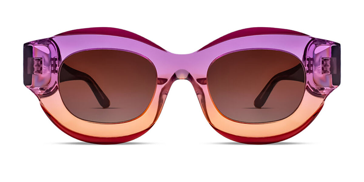 Thierry Lasry Baddy 629 Oval Translucent Gradient Magenta/Peach ...